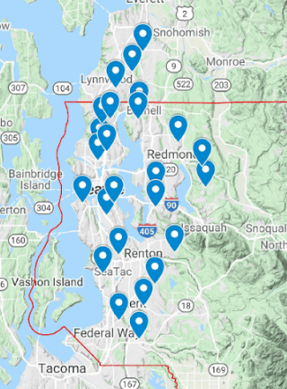 Map CWACP School Locations - Mountains To Sound Greenway Trust